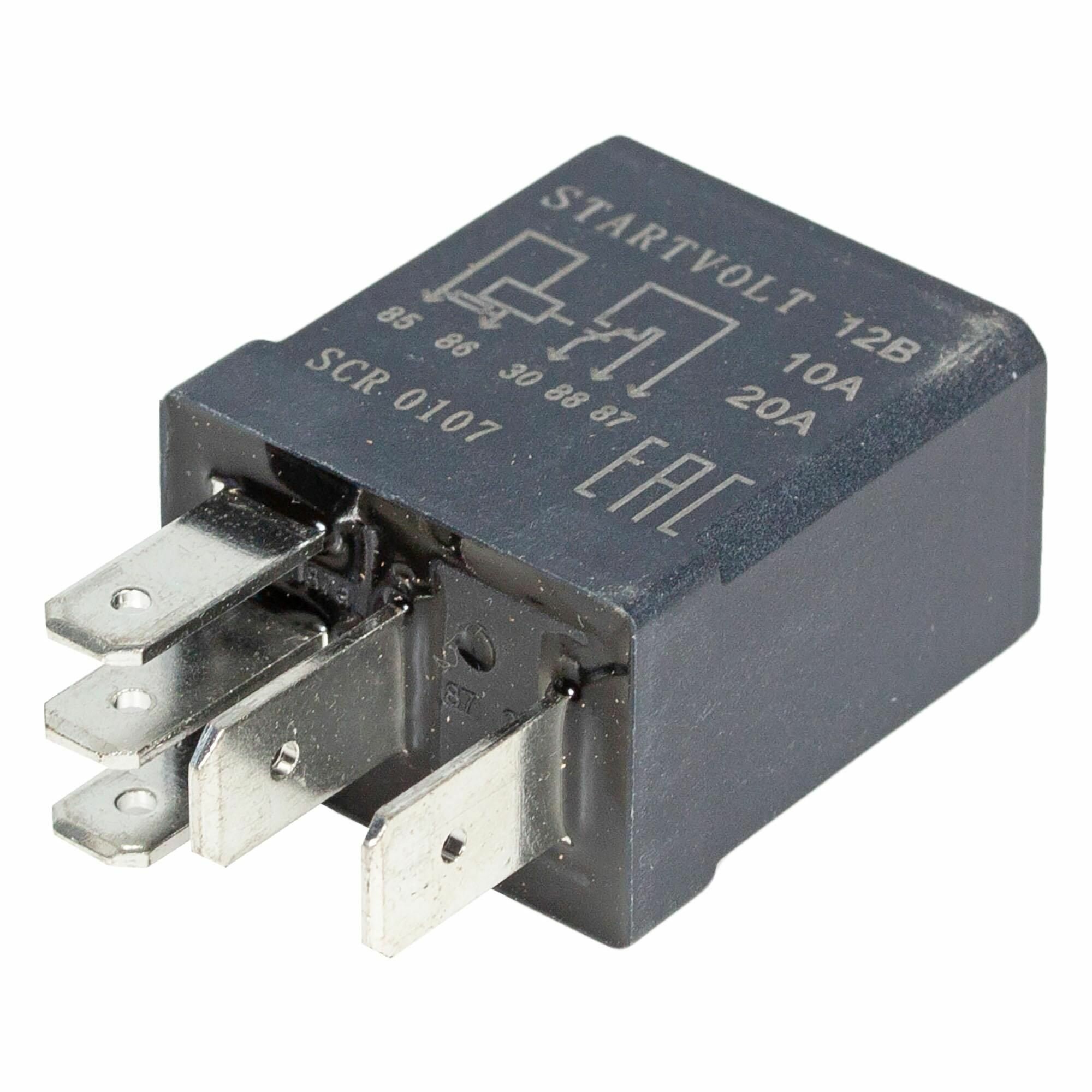 SCR0107 Реле универсал. 5 конт. 12V 10/20A с резистором