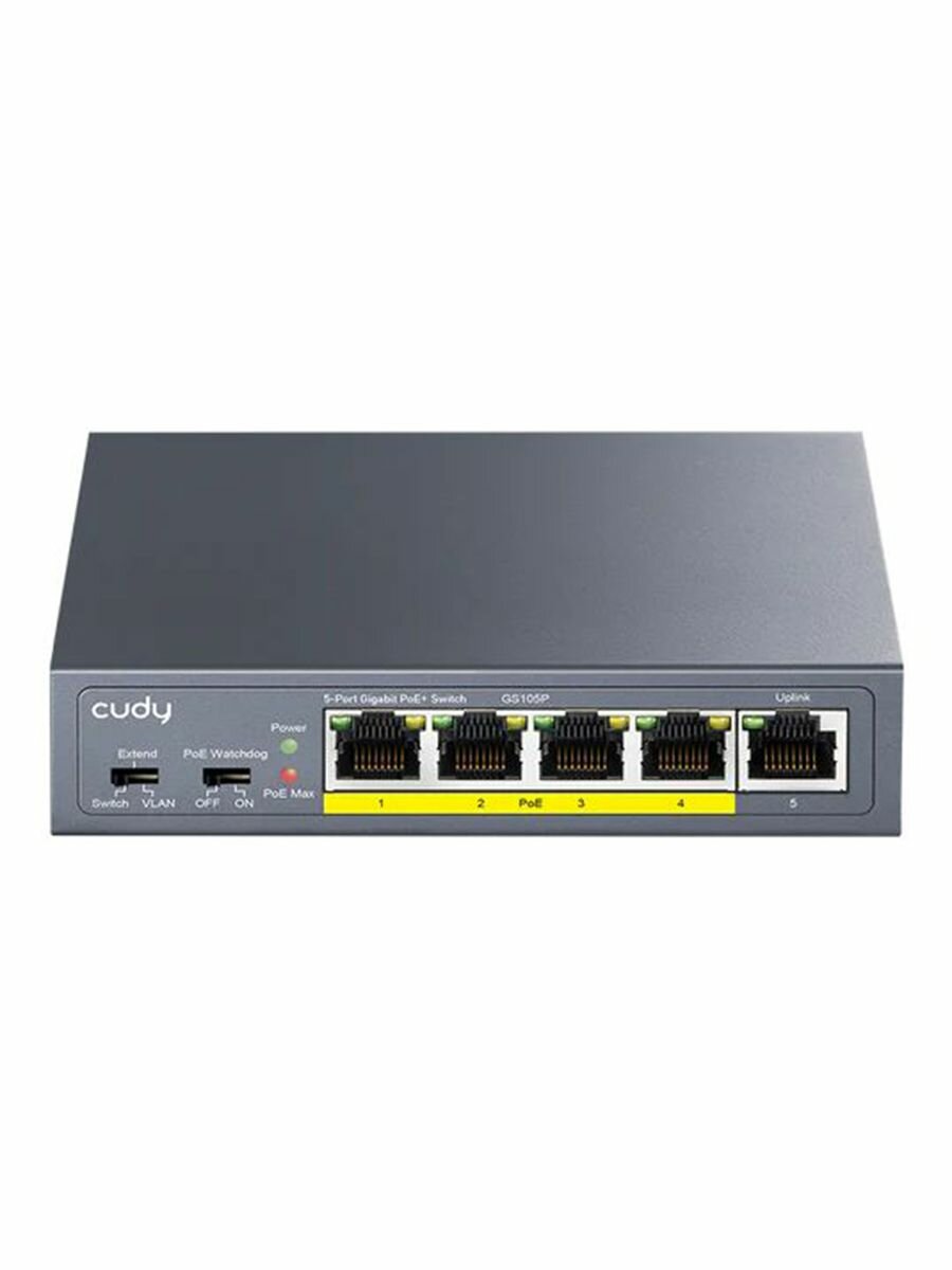 Коммутатор Cudy 5-Port Gigabit PoE+ Switch 36W