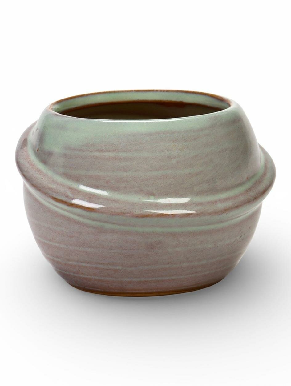 Кашпо Greengo "Сатурн", керамика, настольное, для дома, 6x6x6 см