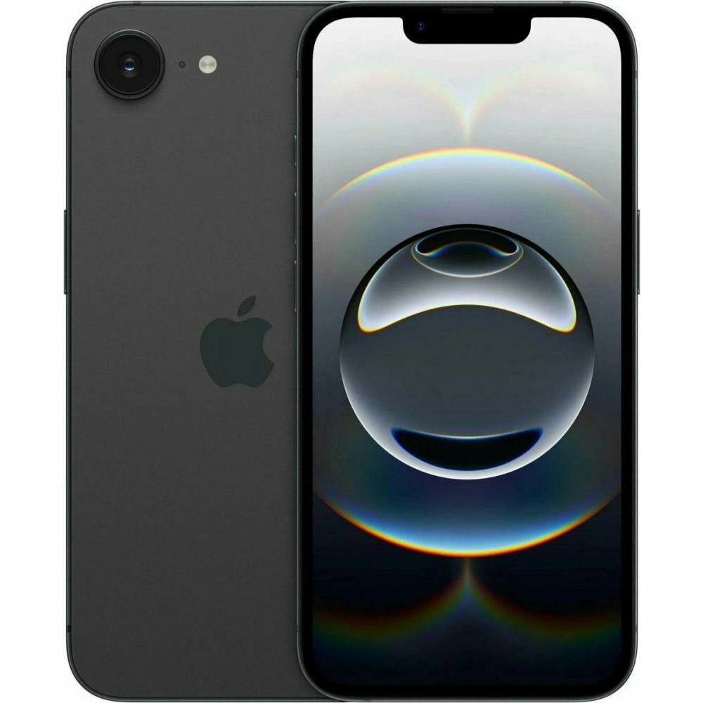 Смартфон Apple iPhone 16e 128Gb (6.1" OLED, Dual eSIM), Черный (без RuStore)