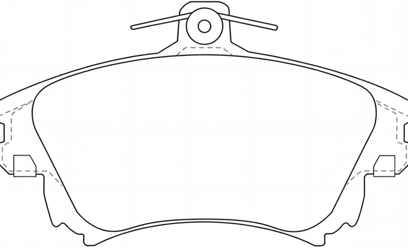 Колодки тормозные дисковые MITSUBISHI CARISMA 95-06/COLT 04-/VOLVO S40/V40 -04 PN3126 NiBK арт. PN3