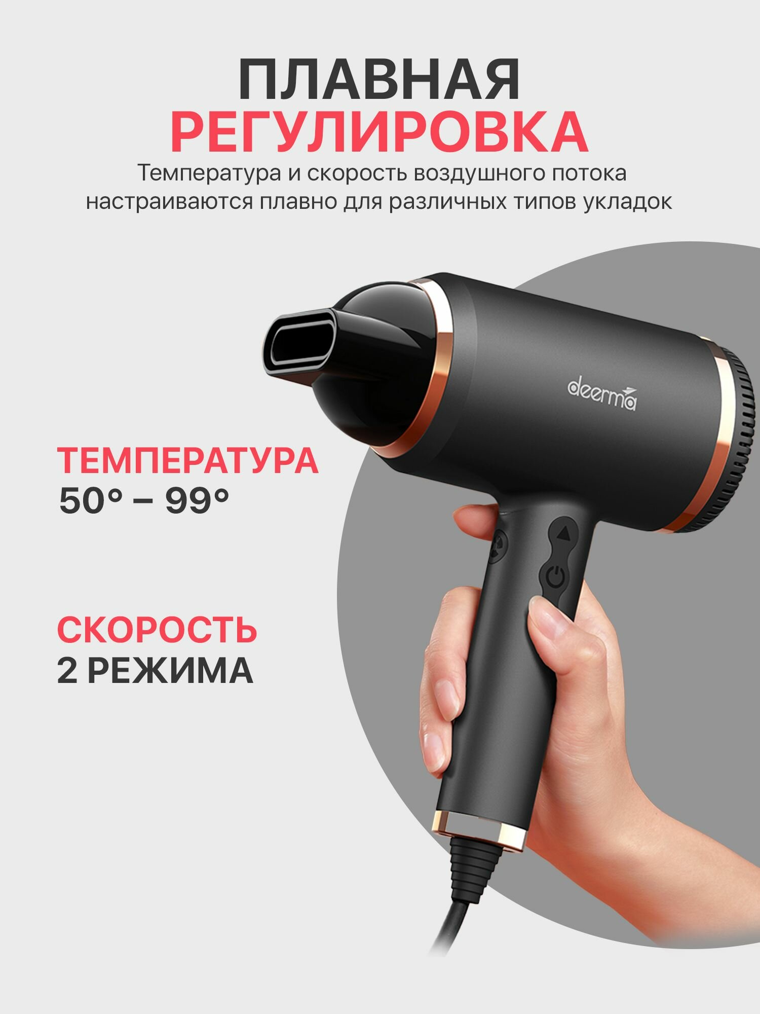 Фен Deerma CF20W — фото 1