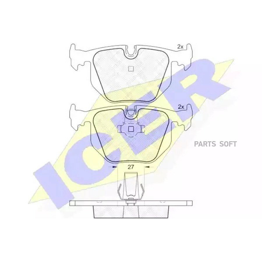 ICER 181549 Тормозные колодки