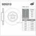 Диск тормозной FORD FOCUS II/III 04-/VOLVO S40/V50 04-передний вент. D 300мм. 2шт SANGSIN BRAKE