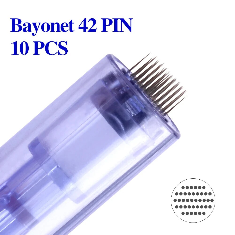 Картриджи для дермапене 42 PIN Bayonet, 10 шт