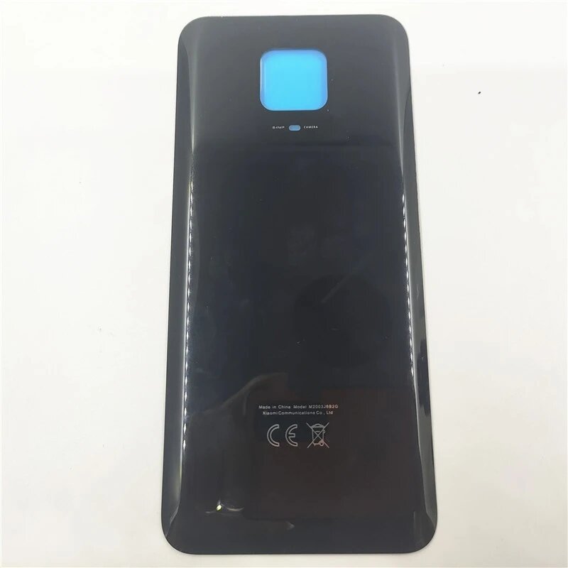 Задняя крышка аккумуляторного отсека для Xiaomi Redmi Note 9S (64 МП), Черный, Черный, черный