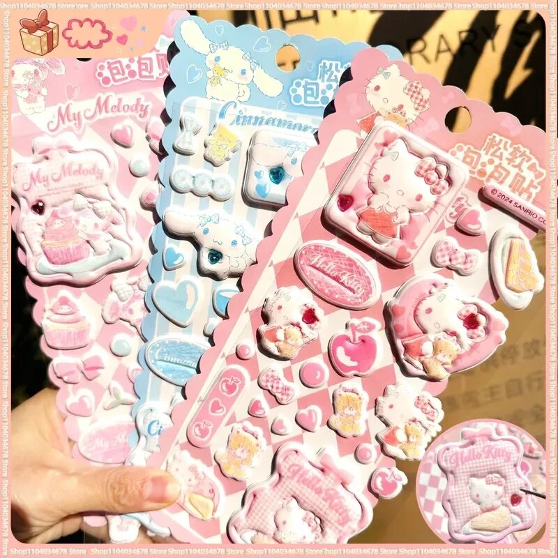 Keeppley 3D наклейки Kitty Melody Cinnamoroll, Random