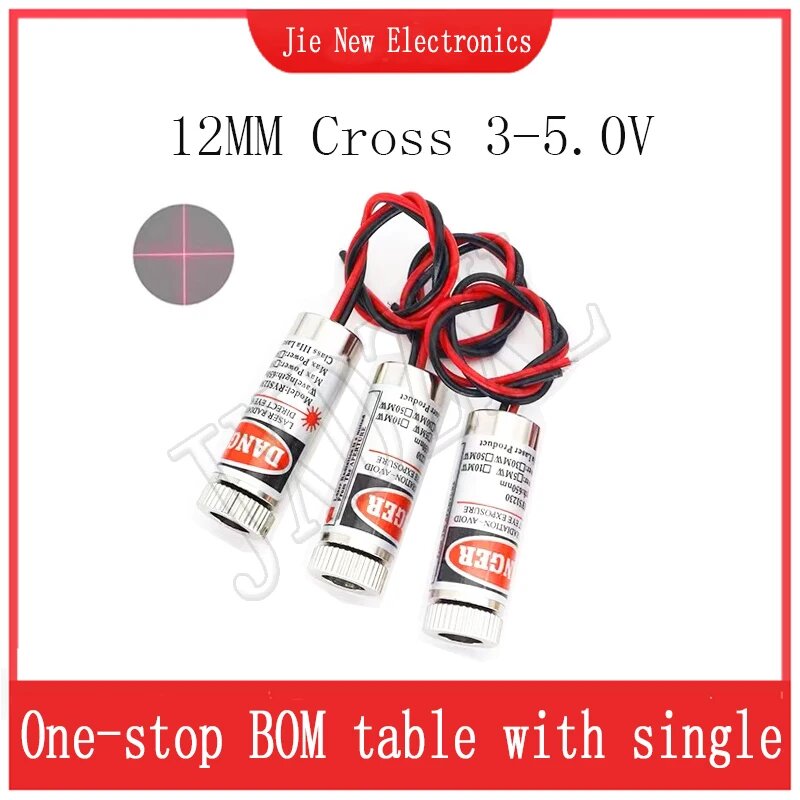 Красный лазерный модуль 12MM Cross 3-5.0V