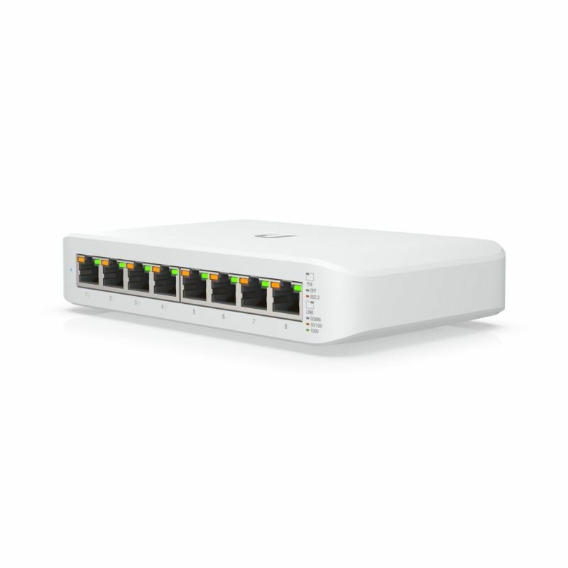 Коммутатор Ubiquiti UniFi Switch Lite 8 PoE (USW-Lite-8-POE-EU)
