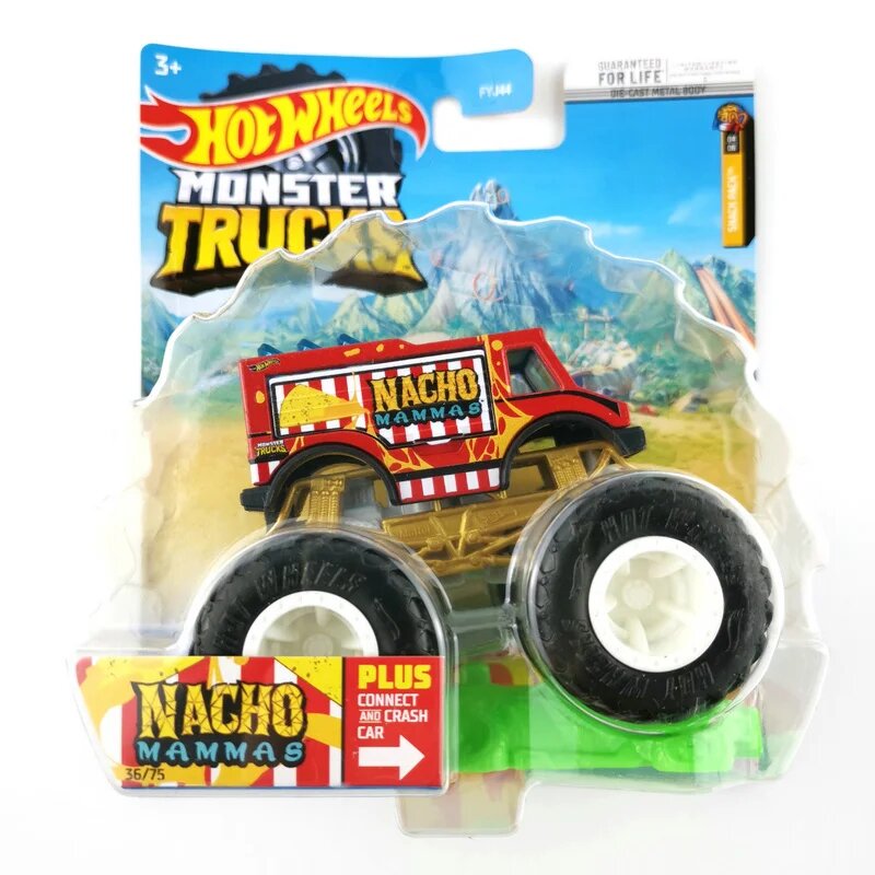 Hot Wheels Monster Truck Nacho Mamas, 1:64, Цвет: 22-FYJ44-36-HHG61