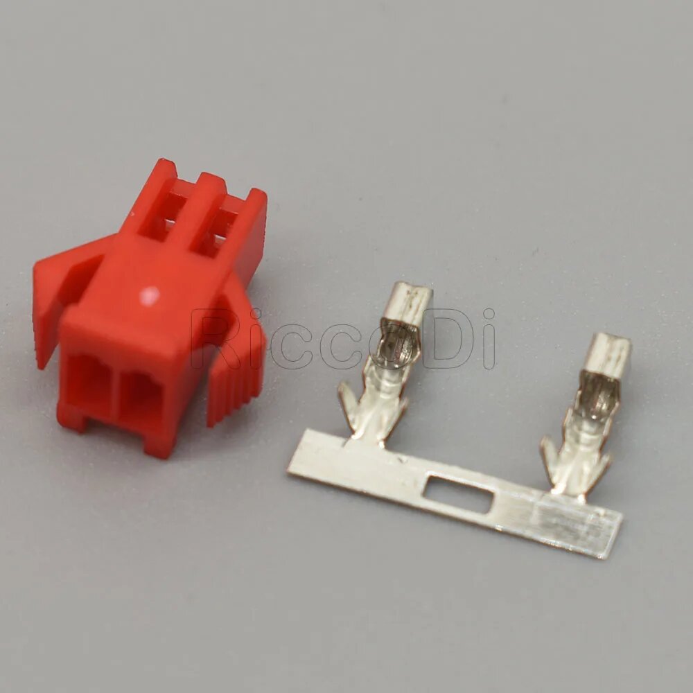 Разъем 2-контактный Female Red SM 2.54мм