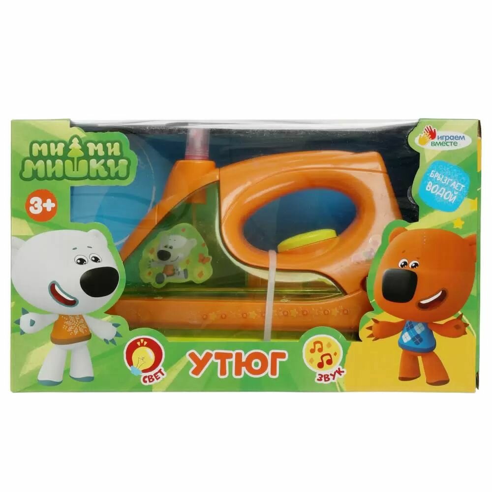 Игровой набор игрушечный Утюг "Играем вместе", Ми-ми-мишки, свет, звук