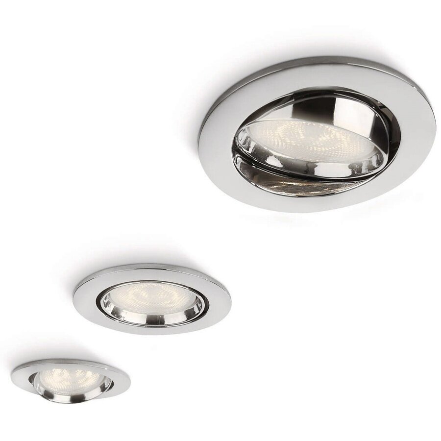 Встраиваемый светодиодный светильник Ellipse Philips 3x3Вт 230В Хром 59030/11/16