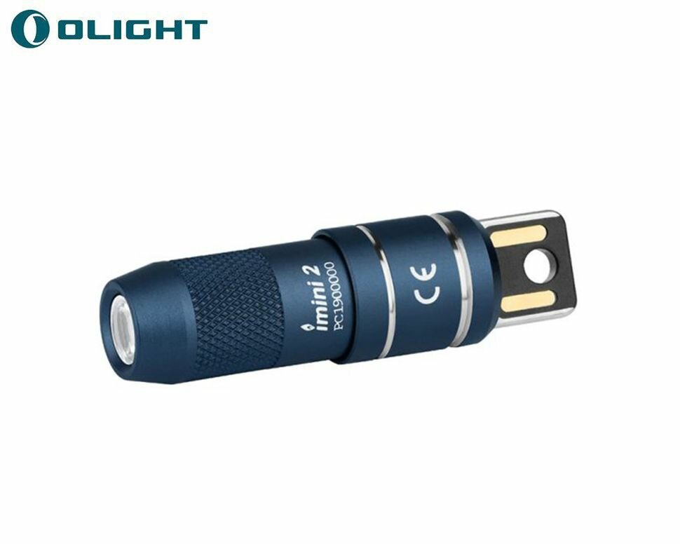 Наключный фонарь Olight iMini 2 Midnight Blue, 21 метр, 50 люмен (Комплект)