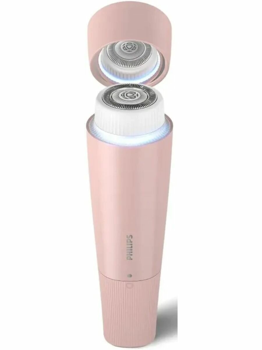Эпилятор Philips BRR454/00, женский для лица, подсветка, зеркало, розовый