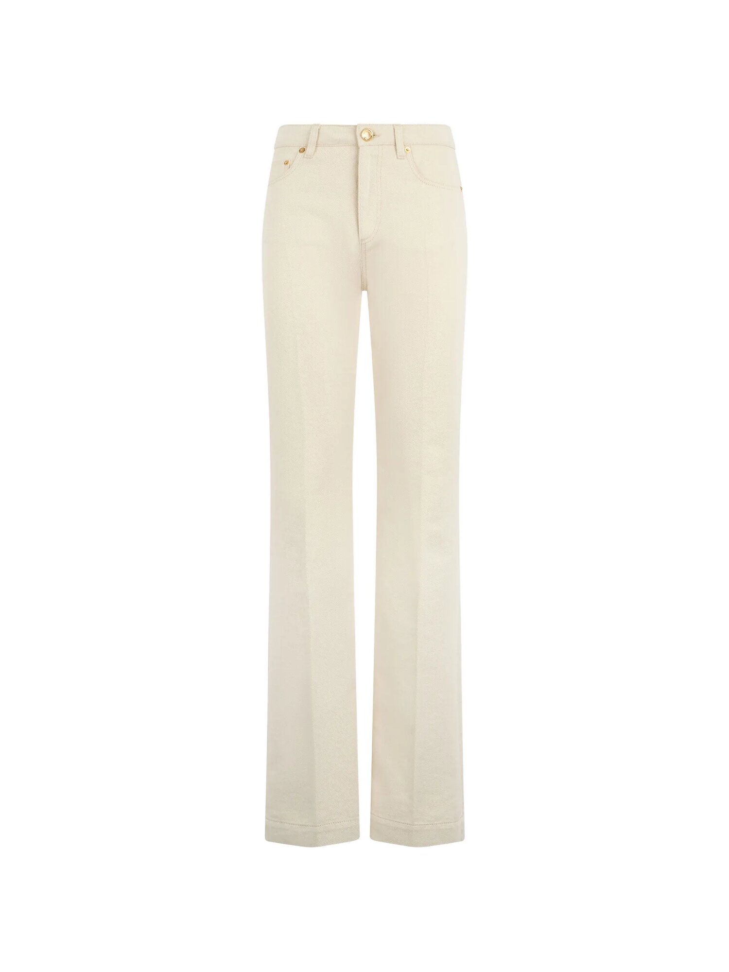 Джинсы клеш Logo-patch flared jeans 