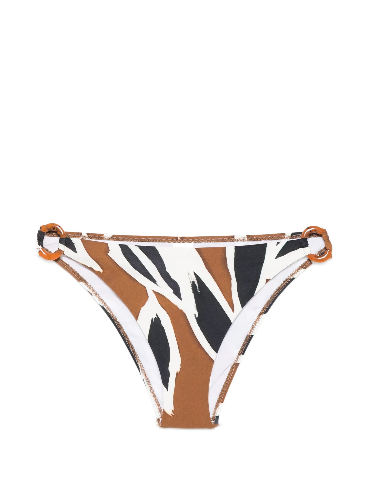 Купальник Ring-detail print bikini bottoms