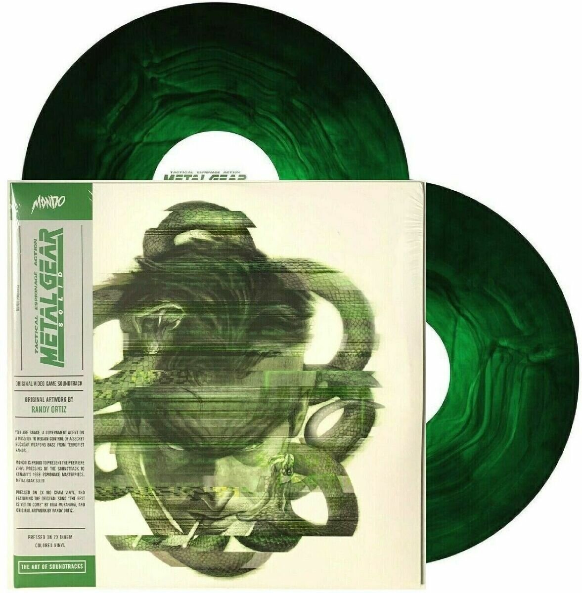 Metal Gear Solid OST (3000шт в мире Green Smoke Swirl Limited) Цвет: Темно-Зеленый Дым, Виниловая Пластинка из США, Саундтрек Konami Hideo Kojima