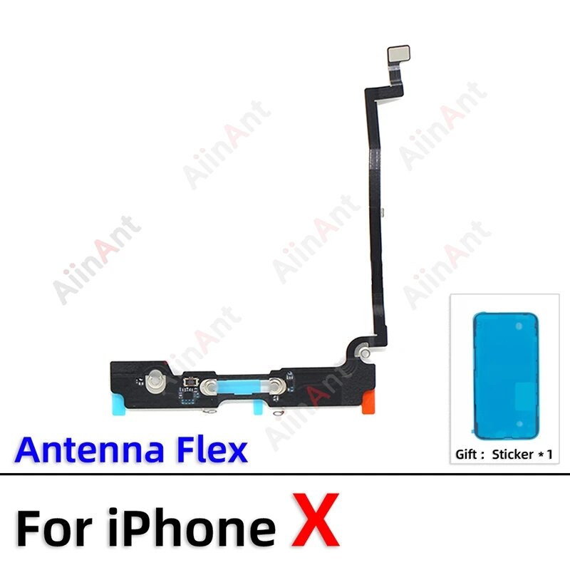 Уплотнительная наклейка + Flex WI-FI Bluetooth GPS Сотовая антенна NFC Сигнал Wi-Fi Гибкий кабель для iPhone X Xr Xs Max Запчасти для телефонов