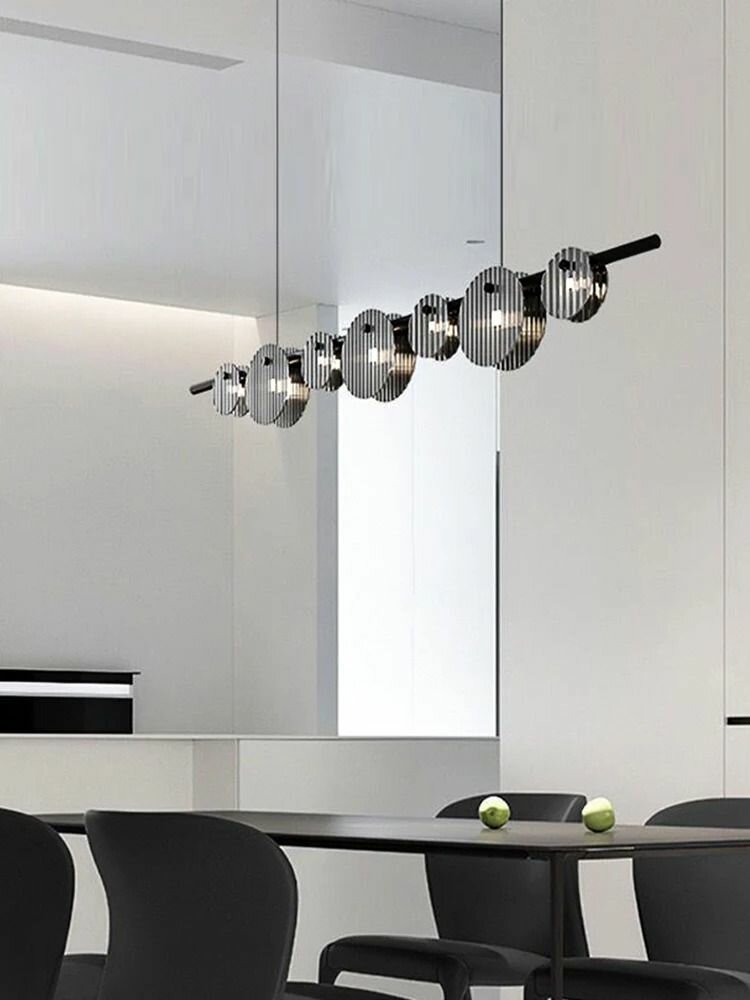 Artpad Современная люстра L140 см, LED, плавная регулировка яркости, для гостиной и столовой — фото 1