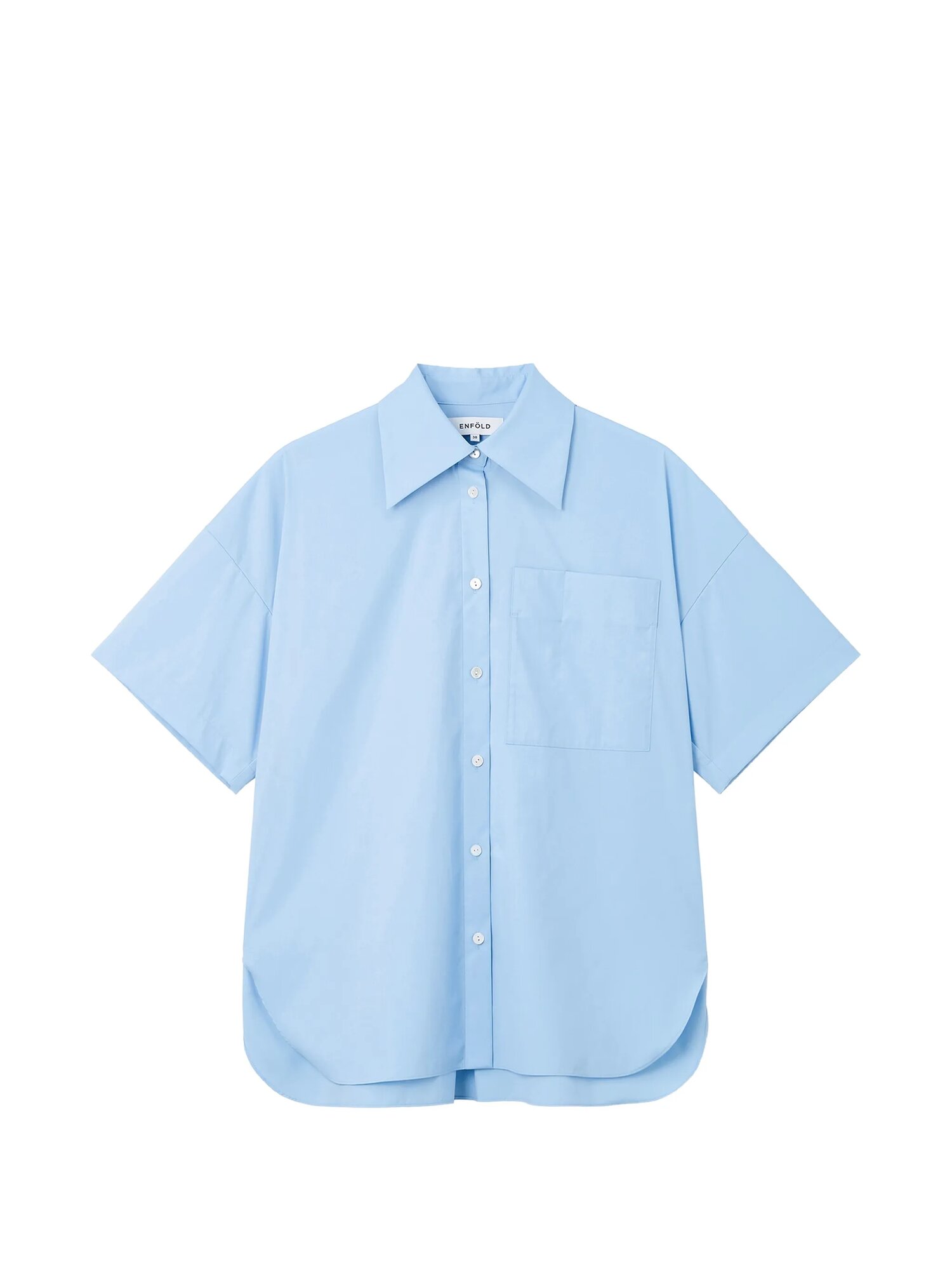 Рубашка Short-sleeved box-pleat shirt