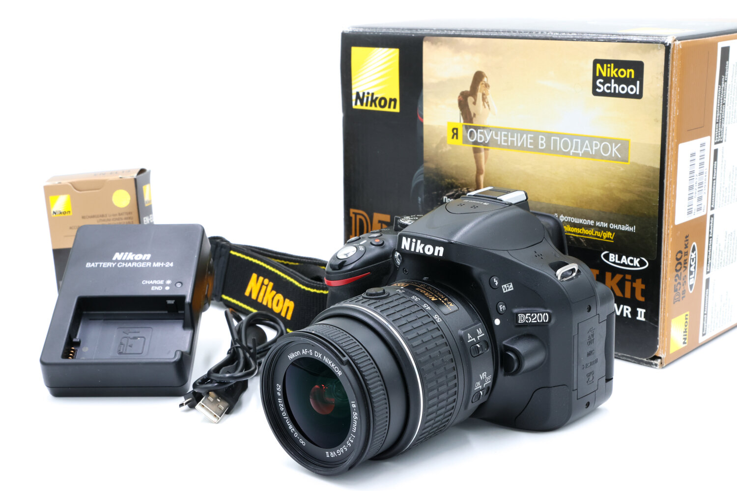 Зеркальный фотоаппарат Nikon D5200 Kit AF-S 18-55mm VR II