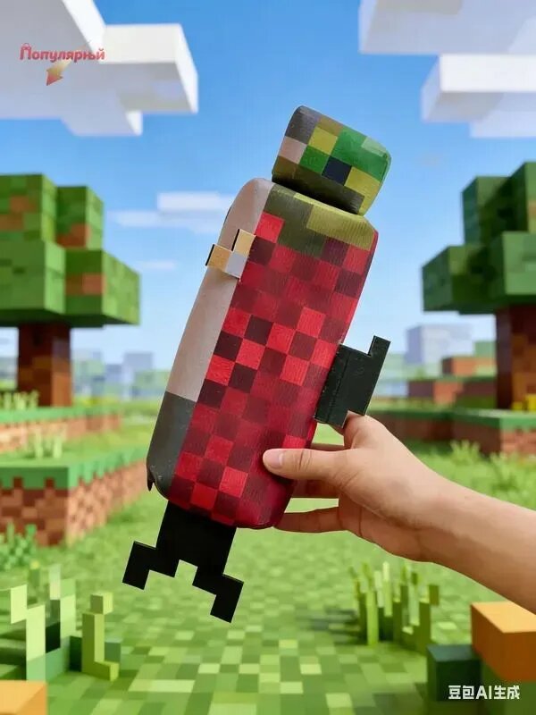 Пенал в форме лосося из Minecraft