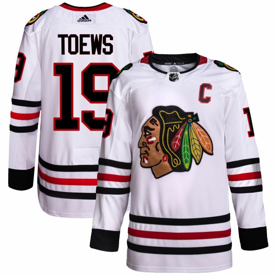 NHL джерси хоккейная Чикаго Блэкхокс Chicago Blackhawks Jersey 19 Jonathan Toews хоккейная форма номер 19