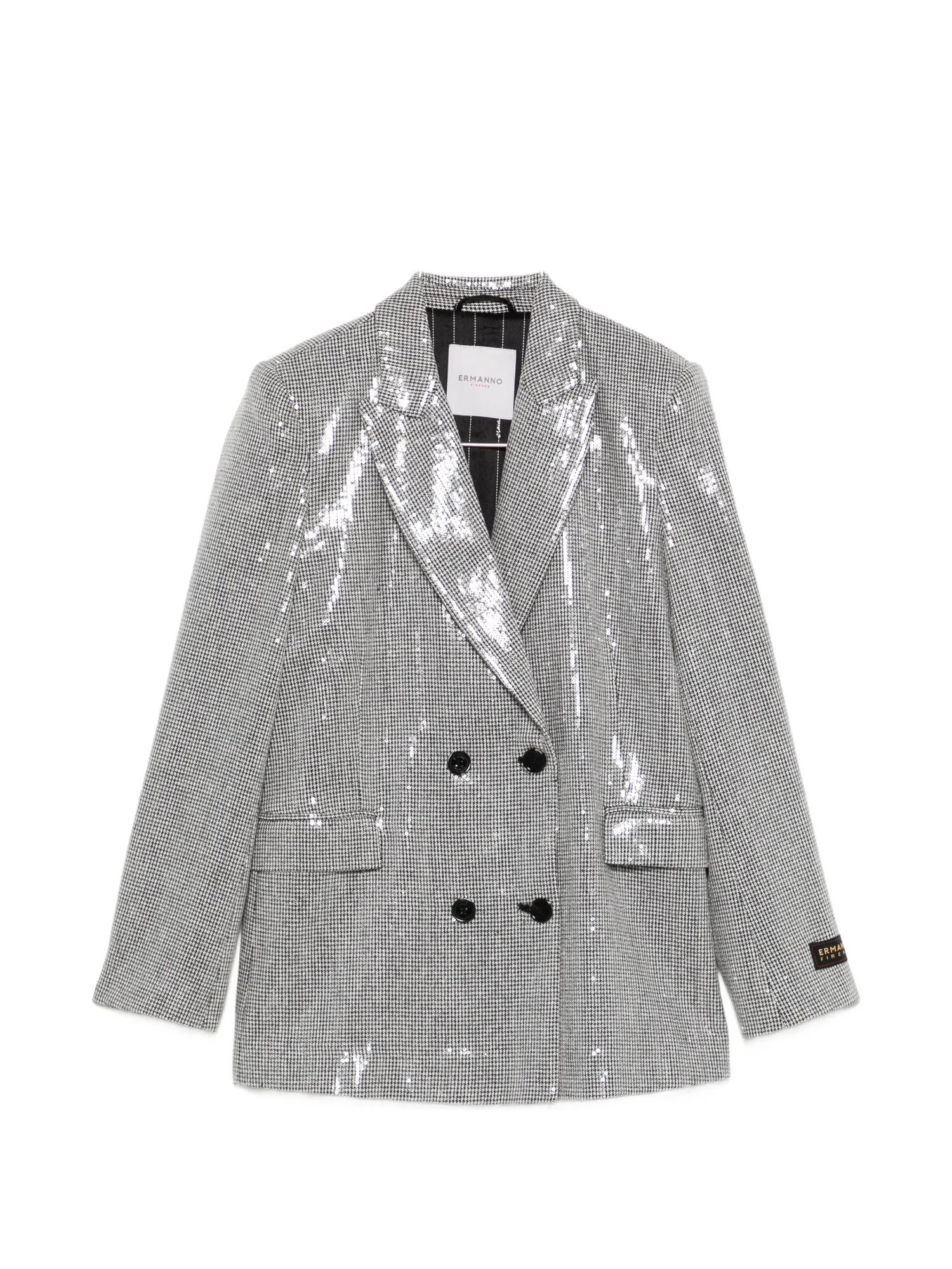 Пиджак Sequin-embellished double-breasted blazer
