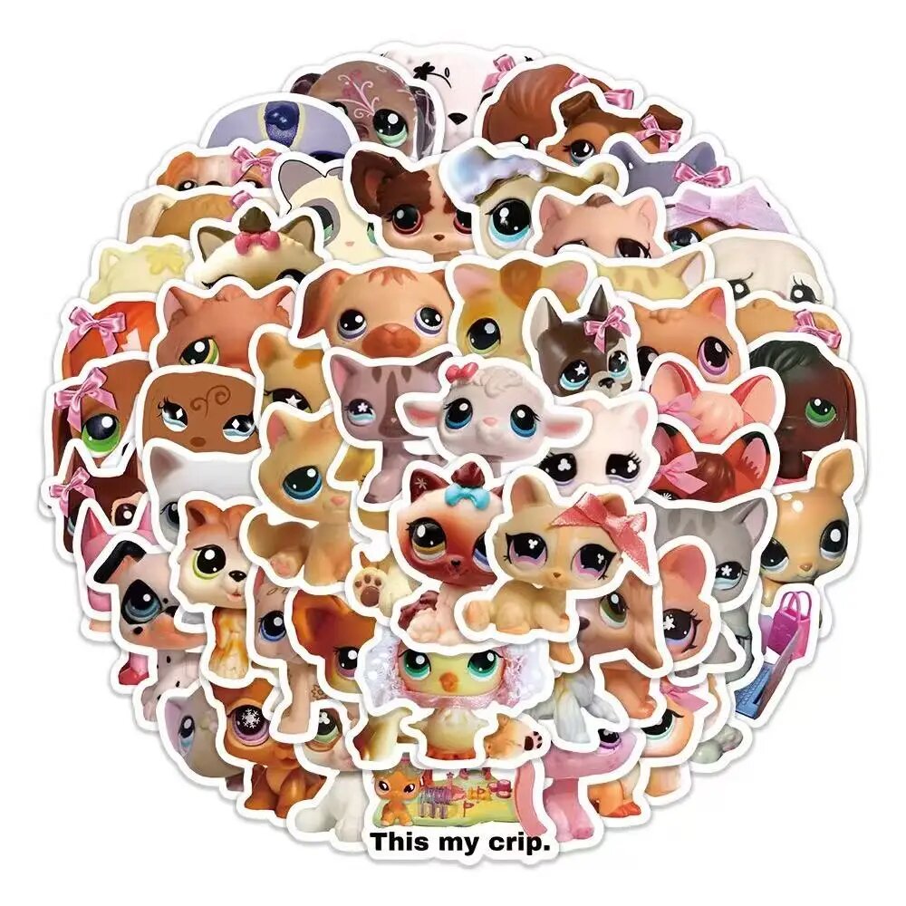 Наклейки Littlest Pet Shop 10/30/60 шт. 60pcs