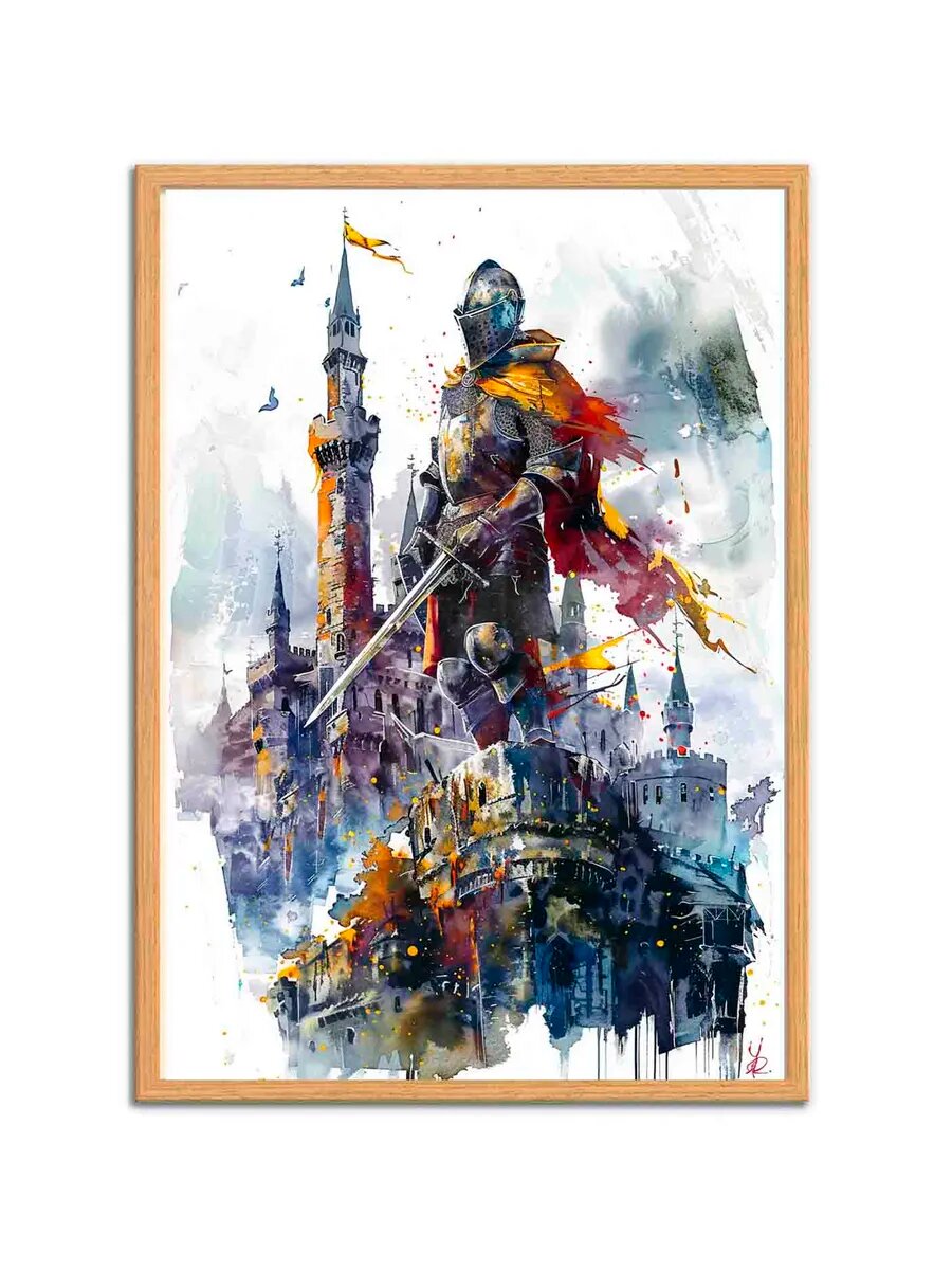 Рыцарь-птица Щегол 5, Плакат 30x42см