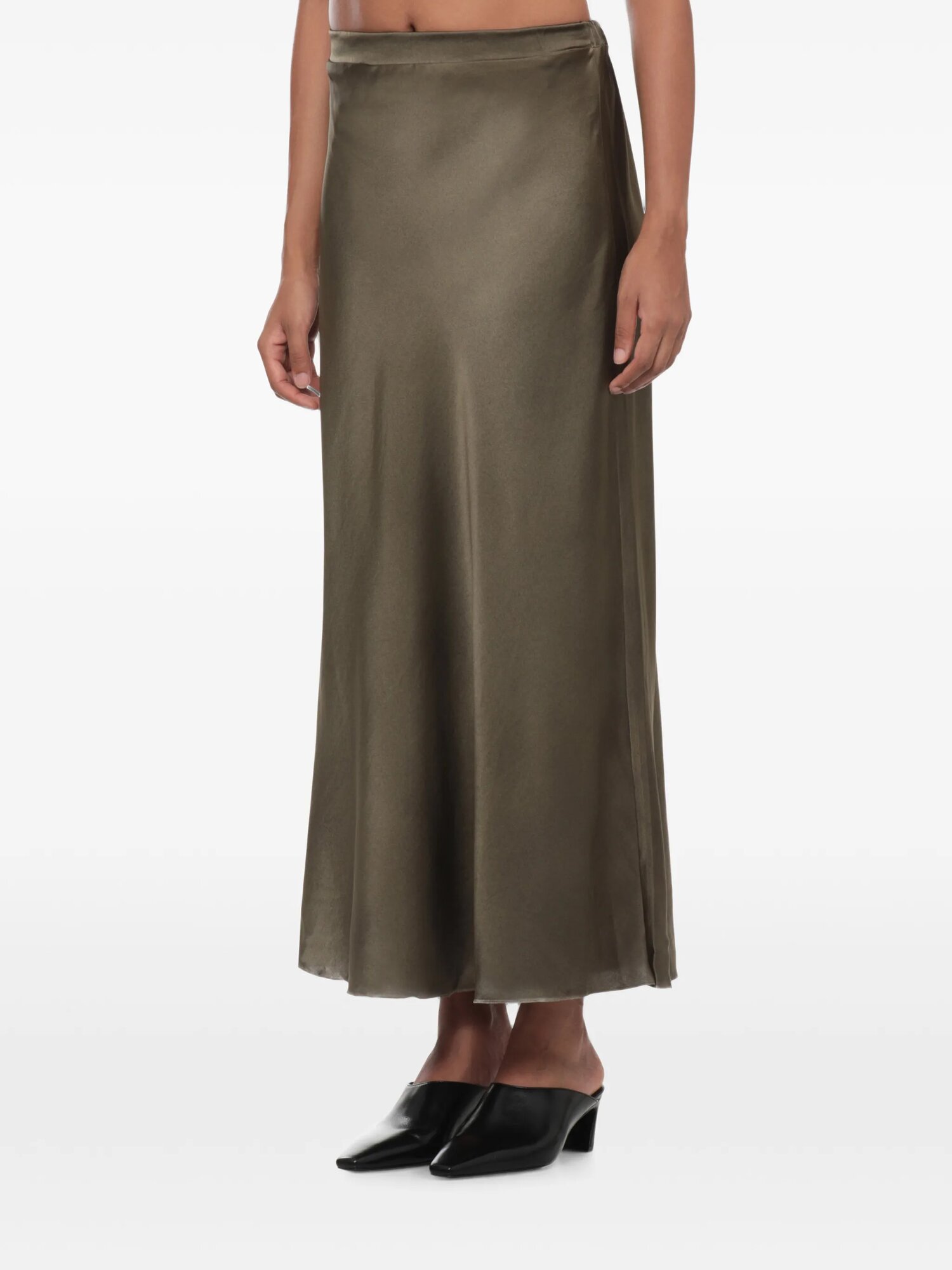 Юбка Avant Toi Satin-finish elasticated-waistband maxi skirt