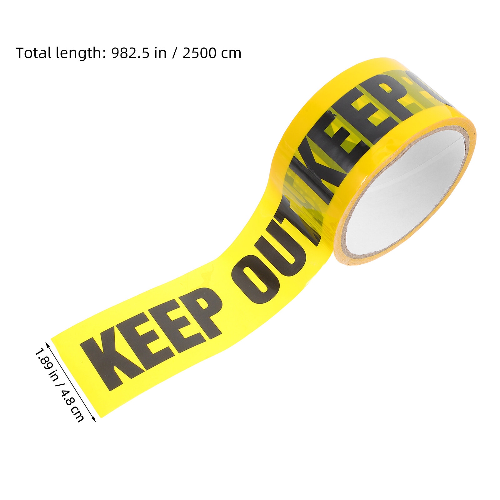 1 Roll Ленты Безопасности Safety Tape Самоклеящаяся Предупреждающая Лента Для Стен И Полов 2500X4 8CM