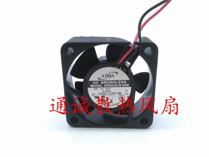 ADDA AD0424LB-D50 24V 0.06A 4 см, преобразователь частоты, бесшумный, вентилятор охлаждения