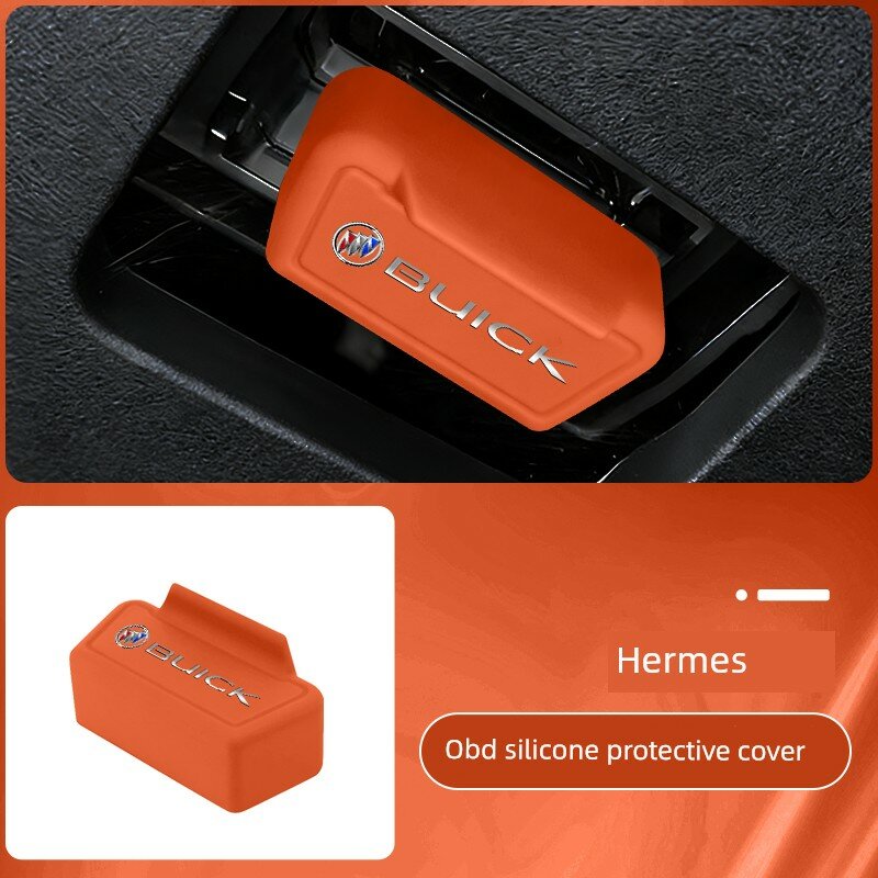 Оранжевый (Hermes) силиконовый чехол для порта OBD на Буик Ласкрос