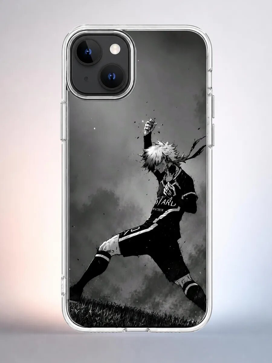 Чехол iPhone 13 Кайзер футбол силиконовый прозрачный