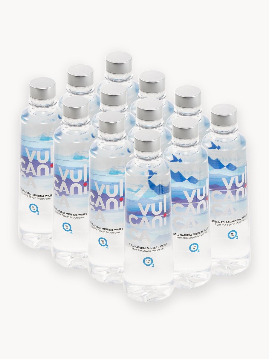 Природная питьевая вода VULCANICA / Вулканика негазированная ПЭТ, 0,45 л (12 штук)