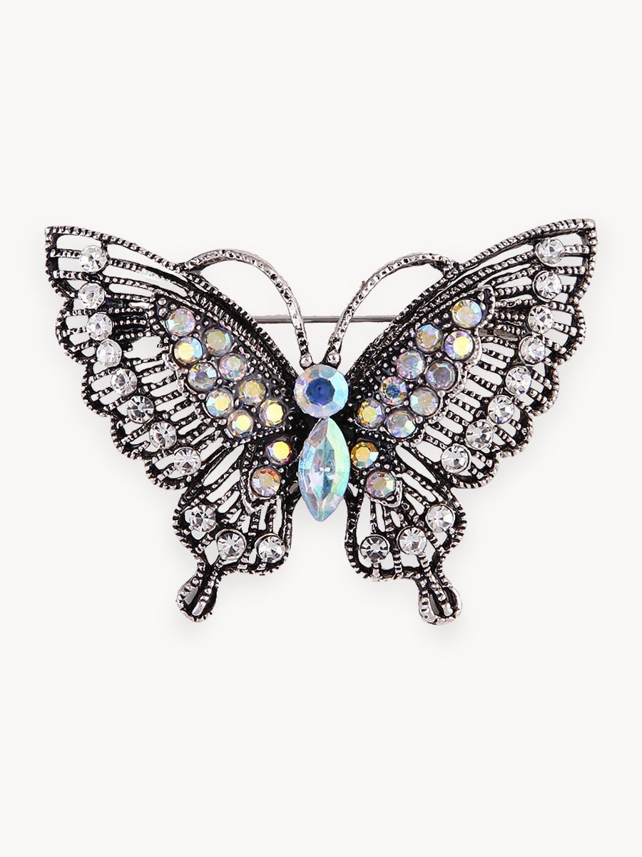 Брошь, горный хрусталь