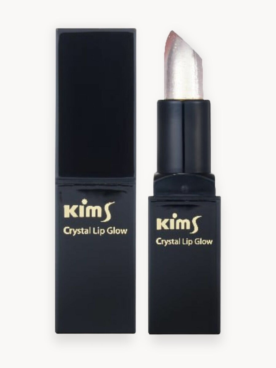 Помада-бальзам Kims Crystal Gold Lip Glow, увлажняющая, твердая, для губ, 3,5 г