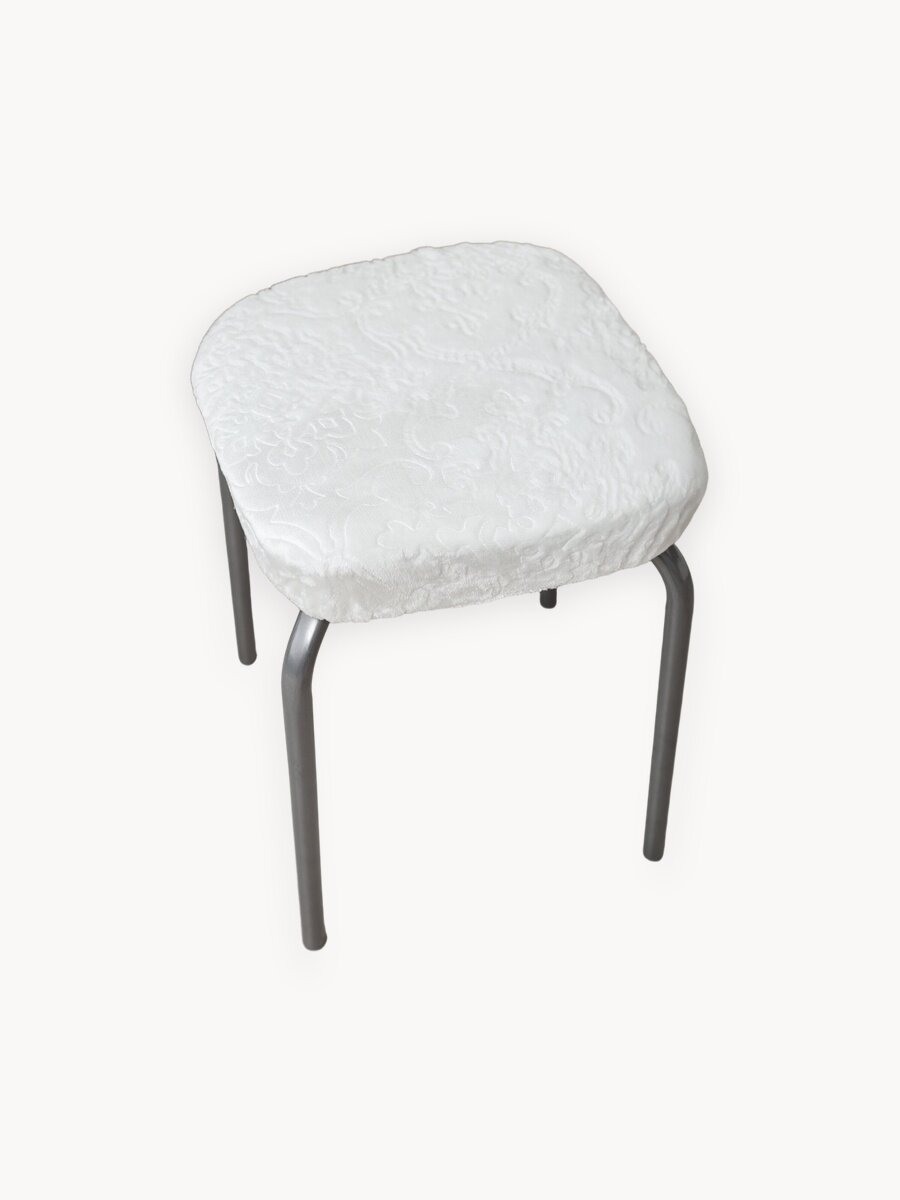 Набор чехлов 4 шт на стул и табурет квадратная с резинкой для декора, для мебели