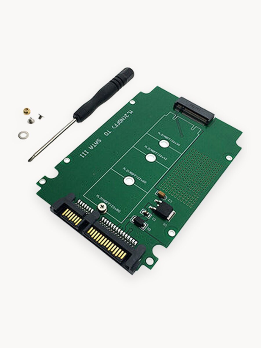 Переходник для подключения SSD с разьемом M.2 NGFF к разъему SATA 6G на вашем устройстве, модель M2S900, Espada