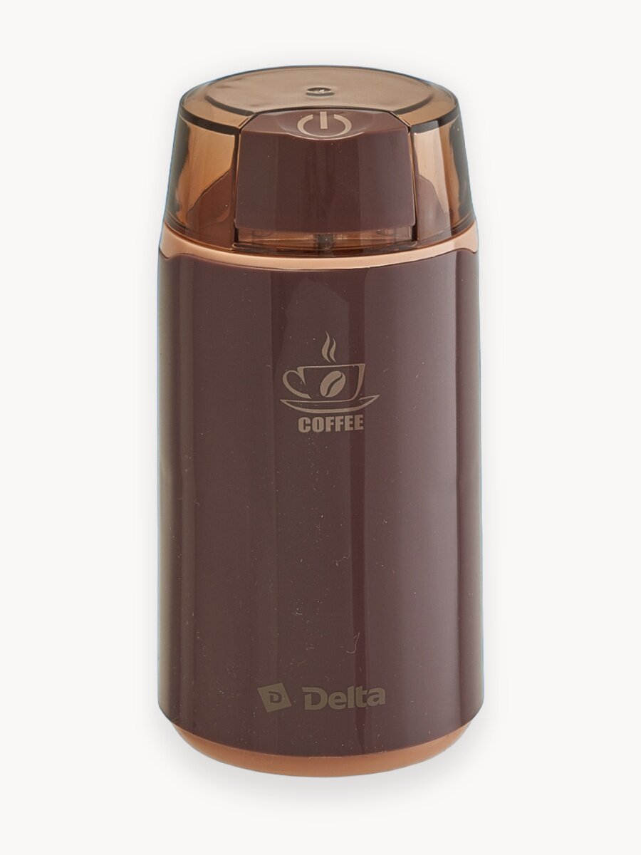 Кофемолка DELTA, DL-087К, 250Вт, 60г бункер, ножи из нержавеющей стали, коричневая