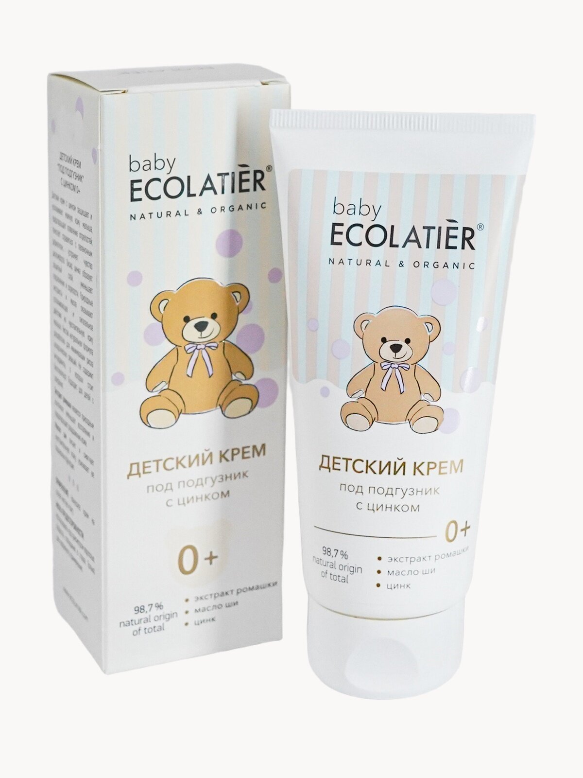 Ecolatier Детский крем под подгузники с цинком 0+ baby 100 мл