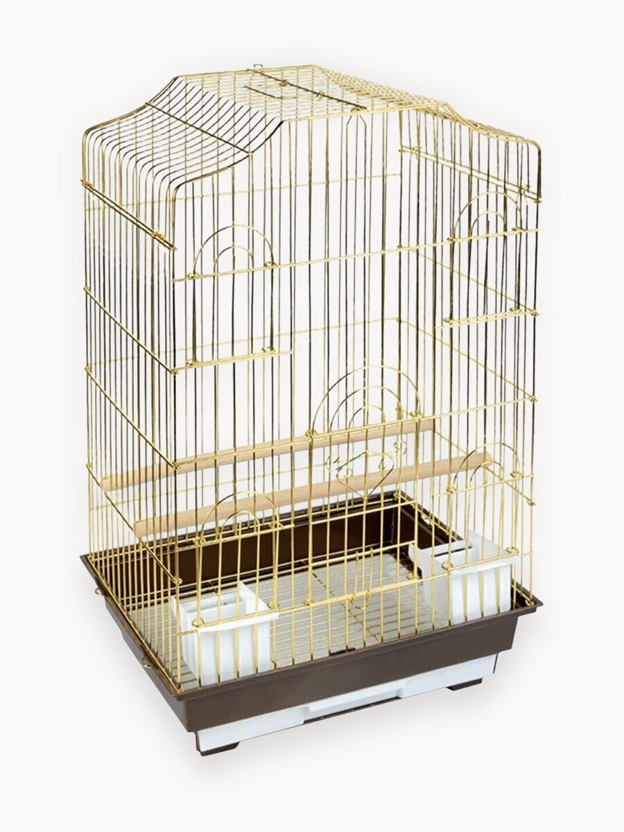 Клетка для птиц Triol 6112G золото 46,5 х 36 х 71 см (1 шт)