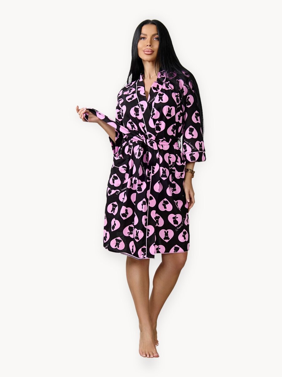 Халат женский домашний, на запах