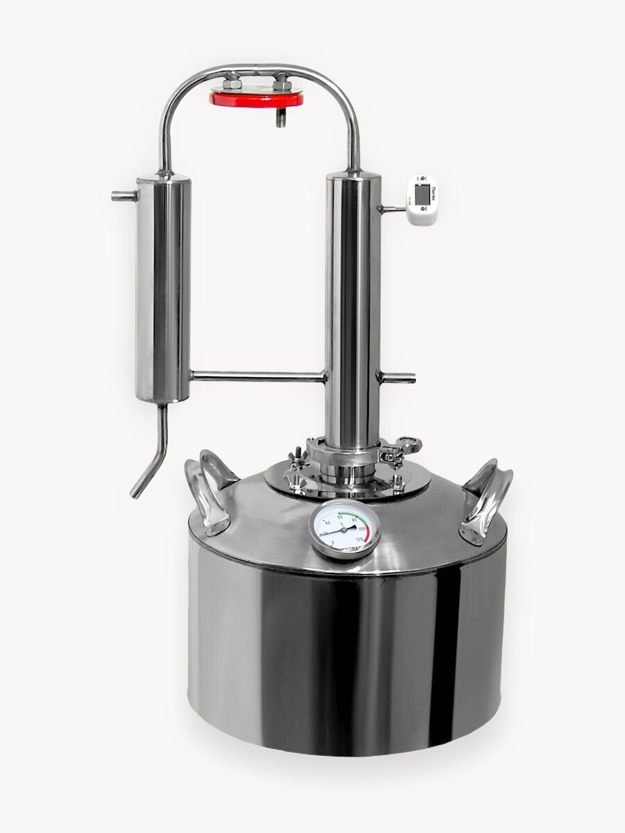 Самогонный аппарат Алковар КрепышОк, куб 21л под кламп 2" с термометром модель 26г