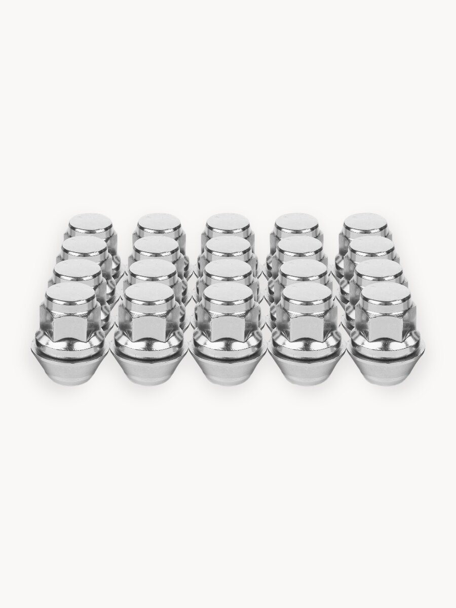 Гайки колесные Ford/Volvo М12х1,5 вращающийся конус, высота 34,5 мм, закрытая, ключ 19 мм, хром