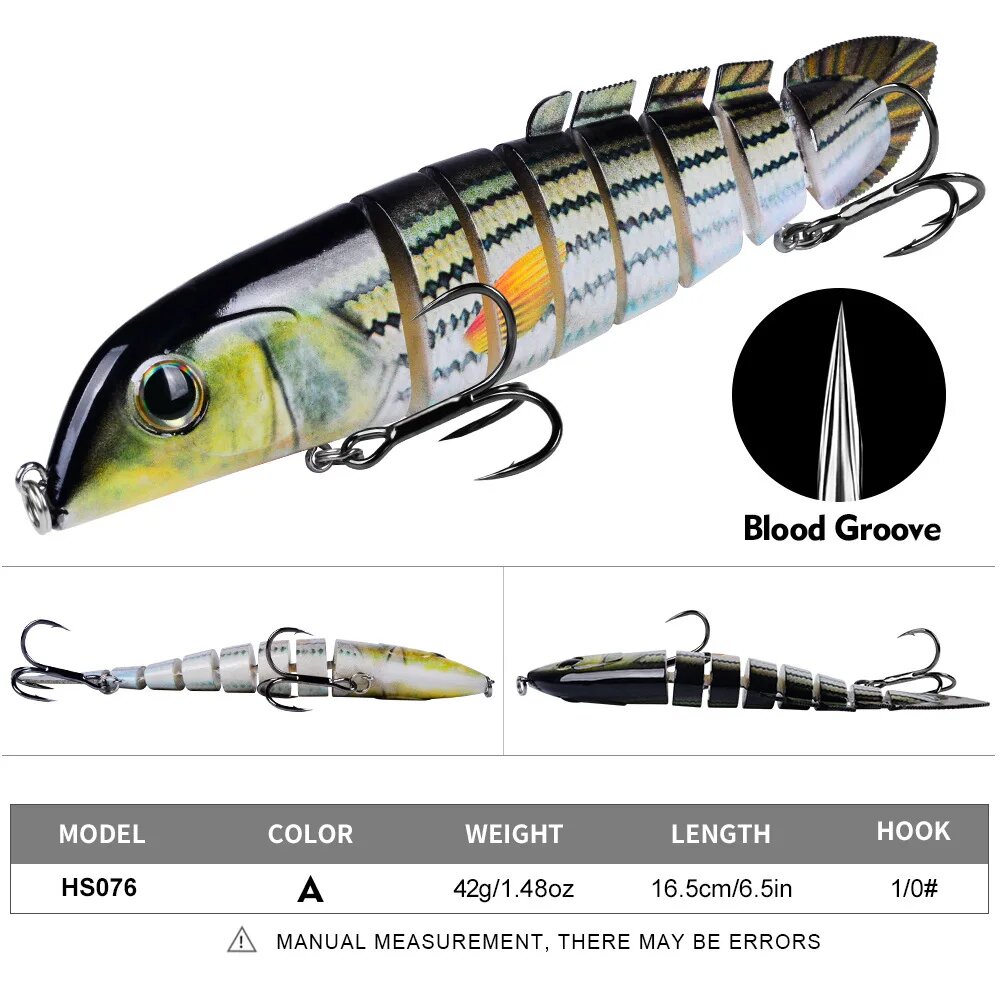 Бионический воблер Swimbait 16,5 см, 42 г, Цвет: A