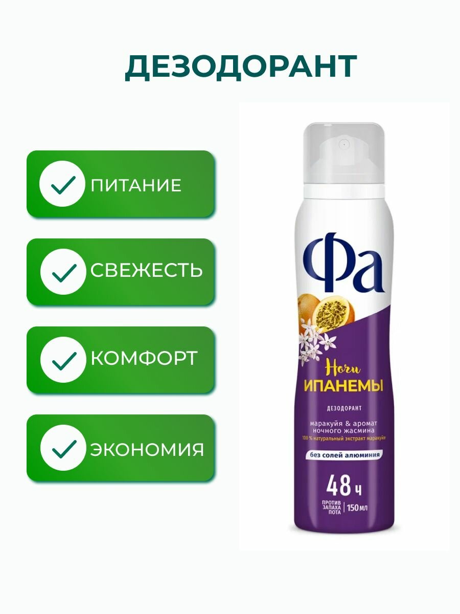 Дезодорант-спрей Fa Ритмы Бразилии Ночи Ипанемы (150 мл)