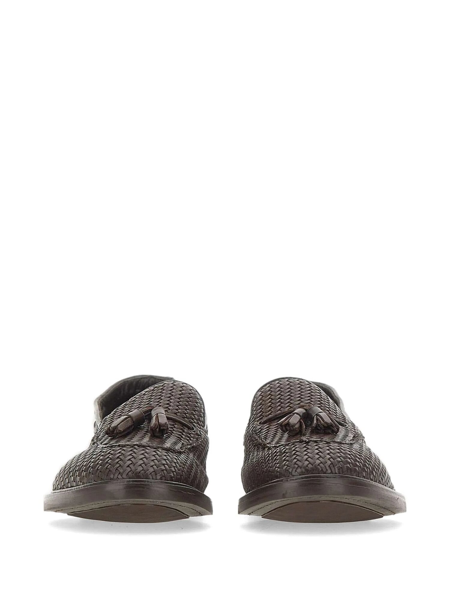 Лоферы Alexander Hotto Woven tassel loafers, размер 42,5, brown — фото 1